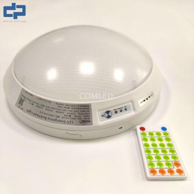 China warehouse lED Emergency ceiling light Robust stair well oyster LED Lights IP65 weatherproof LED Garage Oyster Light Fixture for sale