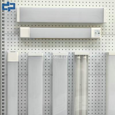 China Stainless steel housing lighting fixture 2FT LED Batten Light IP20 industrial linear battens 110LM / W - 140LM / W 18W surface mount robust LED Batten Light for sale