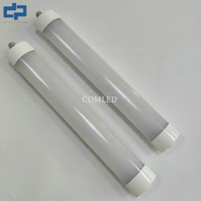 China CE SAA C-tick approved parking lot 36W IP66 industrial LED battens 1200mm Waterproof linear led light warehouse slim Linear LED Light Fixture Surface Mount Vapor proof batten light easy maintenance for sale