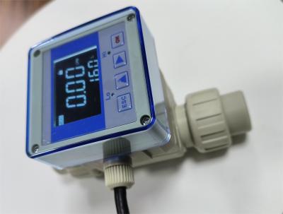 China Plastic Impeller Flow Meter DN15 to DN50 PVDF PP 4-20mA RS485 IP65 for sale