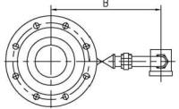 China Visual Tube Flow Indicator Threaded Flange Type DN15 DN400 0.6MPa 120C for sale
