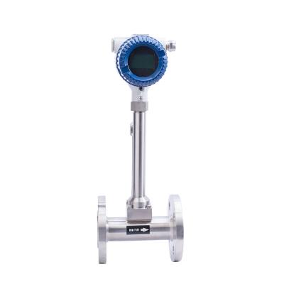 China Compressed Air Vortex Flow Meter with Pressure Temperature Compensation Pulse Output IP65 for sale