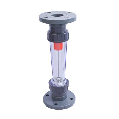 China Plastic Pipe Flow Meter DN15-DN100 ABS Rotameter 0.6-6m3/h Water Flow Measurement for sale