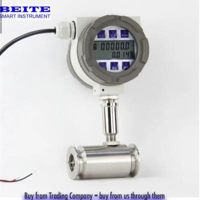 China Stainless Steel Turbine Flow Meter DN4-DN100 0.5% Accuracy for Diesel Fuel Oil Chemical for sale