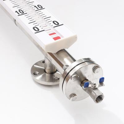 China Magnetic Flap Liquid Level Meter 0-6000mm Range 32MPa Pressure Level Measuring Device for sale
