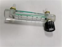 China Transparent Glass Oxygen Rotameter with Regulating Valve for Oxygen Flow Measurement for sale