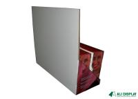 China Cosmetic 30cm Corrugated Paper Carton 300gsm Desktop E Flute Corrugated Board for sale