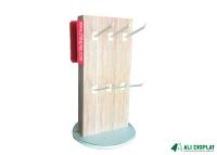 China Logo PDQ Cardboard Hook Display 300gsm Small Counter Display for sale
