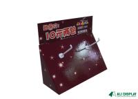 China Pdq Hook Display Stand 50cm Gloss Corrugated Shelf Bin for sale