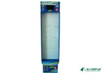 China Shark Cut CMYK Pop Floor Display 165cm Cardboard Exhibition Stands for sale