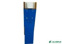 China Shark Cut CMYK Pop Floor Display 165cm Cardboard Exhibition Stands for sale