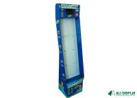 China Shark Cut CMYK Pop Floor Display 165cm Cardboard Exhibition Stands for sale