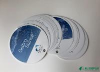 China 80x80mm Coloured Paper Card CDR CMYK Offset Printing Card for sale