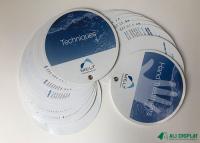 China 80x80mm Coloured Paper Card CDR CMYK Offset Printing Card for sale