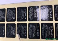 China BOPP PDF Adhesive Label Sticker 10mm CMYK Black Label Sticker for sale