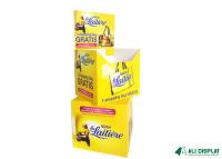 China B Flute PSD Cardboard Dump Bins 40cm Corrugated Display Stand for sale