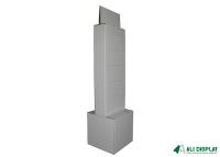 China B Flute 300gsm Ring Hook Display Stand 40cm Cardboard Floor Stand for sale