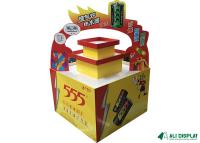 China 50cm Corrugated Shelf Bin PSD Cardboard Exhibition Stands for sale