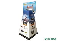 China B Flute PSD Cardboard Dump Bins 40cm Corrugated Display Stand for sale