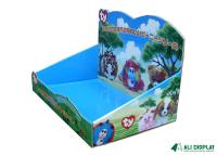 China Divider PDQ Display Box Makeup 350mm Cardboard Countertop Displays for sale