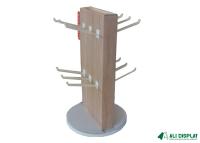 China Roating CDR Counter Display Stand 35cm Greeting Card Display Rack for sale