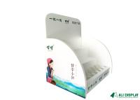 China PVC 300gsm Booklet Display Rack Small 400mm Counter Hook Display Stand for sale