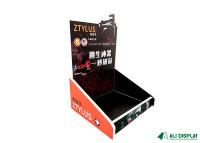 China PVC 300gsm Booklet Display Rack Small 400mm Counter Hook Display Stand for sale