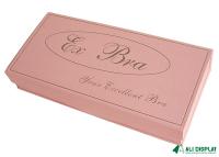 China Pink 300gsm Embossing Cardboard Packing Box CDR Cardboard Paper Box Debossing for sale