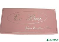 China Pink 300gsm Embossing Cardboard Packing Box CDR Cardboard Paper Box Debossing for sale