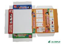 China PSD Cardboard Counter Display Boxes 35cm Corrugated Counter Top Box for sale