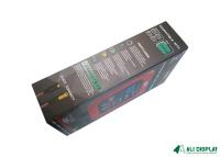 China CMYK 18cm Small Cardboard Shipping Boxes 250gsm Black Foldable Boxes for sale