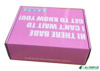 China Shipping 250gsm Colored Corrugated Mailing Boxes 5cm CDR E Flute Corrugated Board for sale