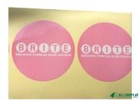 China 50mm PSD Self Adhesive Label Paper CMYK Cosmetic Packaging Labels for sale