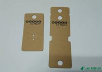 China 90mm Necklace Coloured Paper Card CDR CMYK Kraft Paper Card for sale