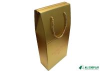 China CMYK Rope Handle Paper Bags 300mm Wine Paper Bag for sale