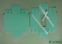 China Blue 100mm Bow Ribbon Cosmetic Packaging Boxes Printing 250gsm for sale