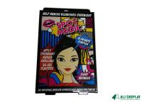 China Small 150mm Cosmetic Packaging Boxes Paper Debossing Hanging Display for sale