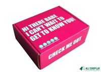 China Recyclable 300gsm Corrugated Gift Box Cosmetic 50mm Gloss Lamination for sale