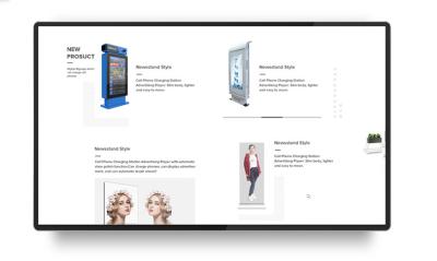 China Wall Mounted Android Advertising Player , 32 Inch Interactive Touch Screen Kiosk for sale