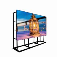 China 1.7mm 49 55 Inch LG Samsung LCD Video Wall IR Touch Frame Floor Standing Cabinet for sale