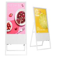China 43 Inch 49 Inch Floor Stand Digital Signage Flexible Advertising 220v Foldable Lcd for sale