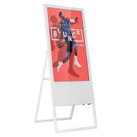 China 43 Inch 49 Inch Floor Stand Digital Signage Flexible Advertising 220v Foldable Lcd for sale