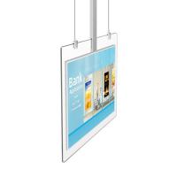 China Ultra Slim 55 Inch Wall Mounted Kiosk Transparent Advertising Display Double Sided Oled for sale