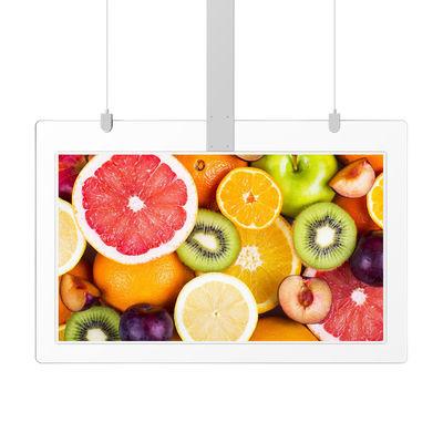 China Ultra Slim 55 Inch Wall Mounted Kiosk Transparent Advertising Display Double Sided Oled for sale