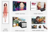 China 1.7mm Bezel 4k 55inch LG BOE SAMSUNG  LG LCD Video Wall Display 700 Cd/M2  3.5mm  0.88mm for sale