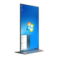China 75 Inch 4K Metal Advertising Display Floor Stand Full Screen USB HDMI VGA Interface for sale