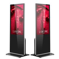 China Slim 55inch 4k android 12  LCD TV Floor Stand advertising palyer  digital signage for sale