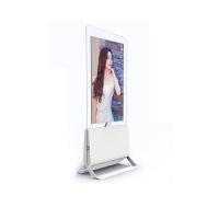China Super Slim Two Sided Transparent OLED Floor Standing Kiosk With Android 7.1 OS for sale