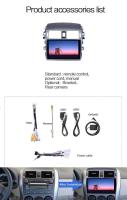China Double DIN Car Radio Dvd Player 16GB ROM For Toyota Corolla 2007-2013 for sale