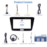 China Android Car Radio 16G 10 Inch DVD Player Mirror Link BT Car Reversing Aid For Radio 2016 2017 2018 VW Volkswagen Passat for sale